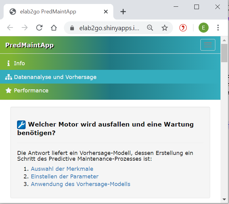 Demo 4: Interaktive PredMaintApp mit Shiny | elab2go